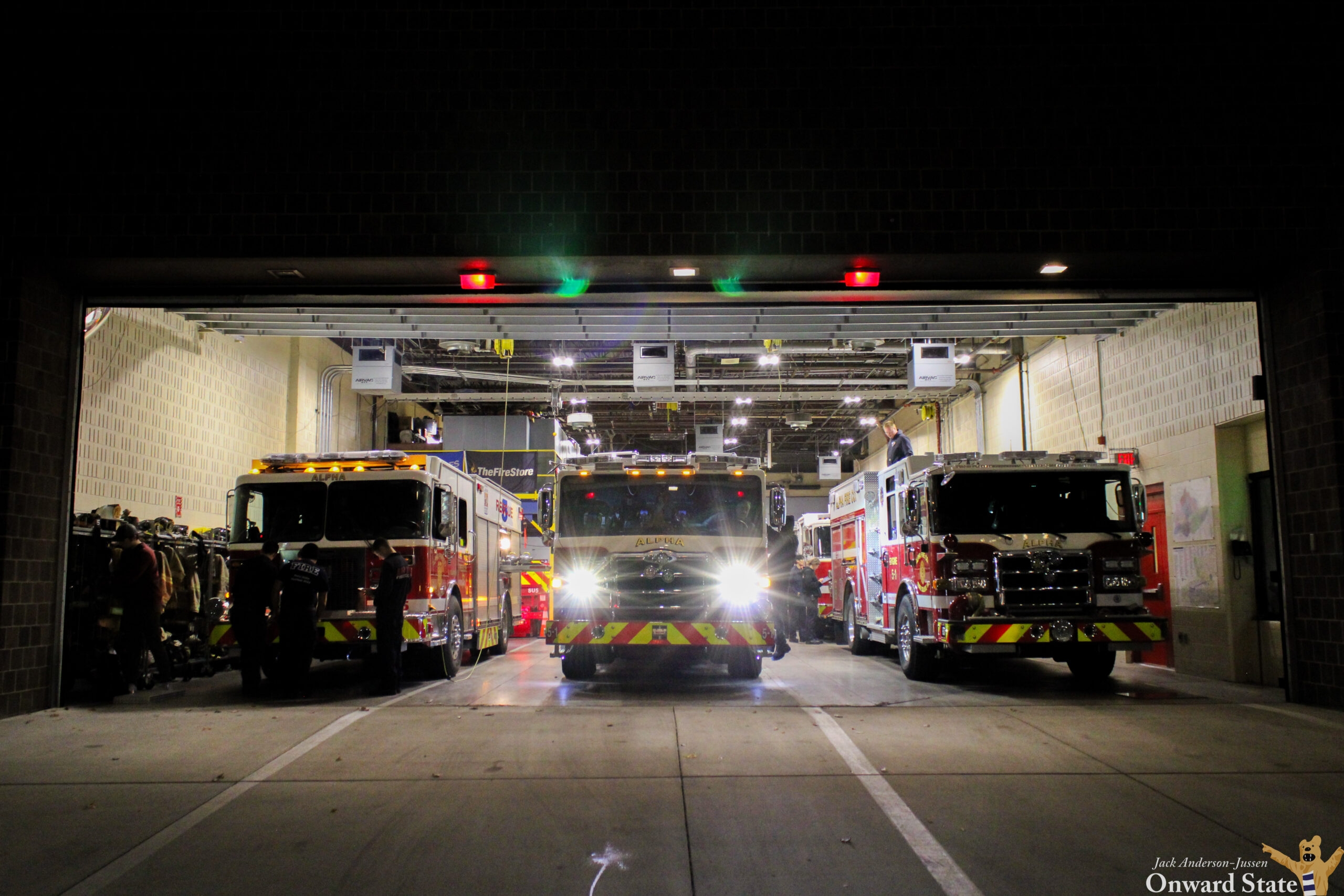 Alpha Fire Co. Responds To Downtown Pipe Break And Gas Leak | Onward State